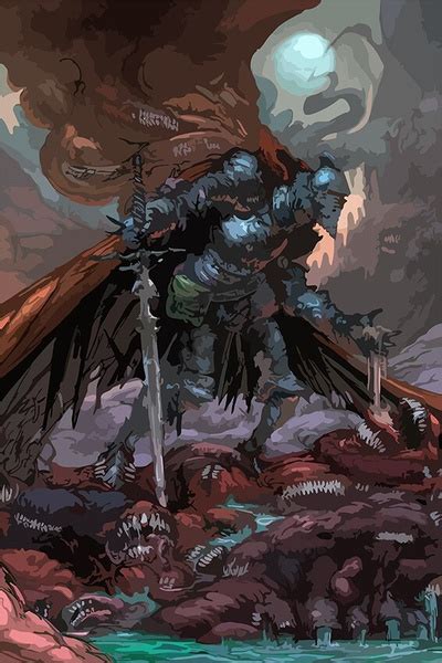 Картина по номерам на холсте игра Dark Souls (Сигмайер, Арториас, Гвин ...