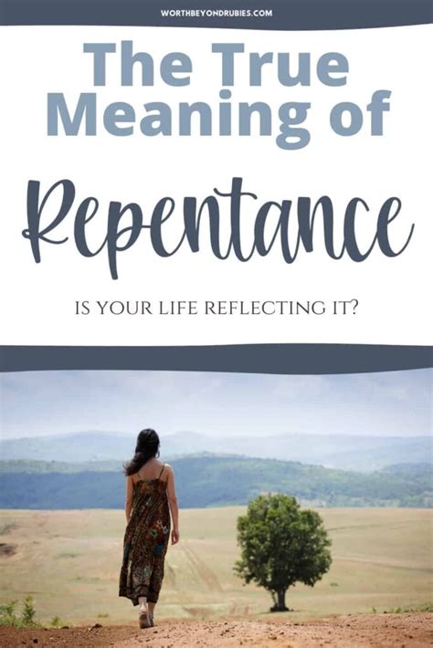 True Meaning Of Repentance Prayer Are You Reflecting It