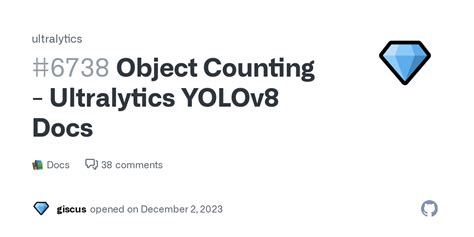 Object Counting Ultralytics Yolov8 Docs · Ultralytics · Discussion