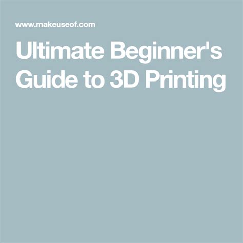D Printing A Beginner S Guide To D Printing Artofit