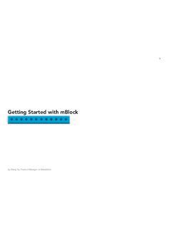 Getting Started With Mblock Getting Started With Mblock Pdf Pdf Pro