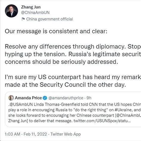 美驻联合国大使让中国“劝劝俄罗斯”，我大使回击格林菲尔德美国张军