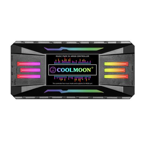 Coolmoon Argb Controller 4pin Pwm 5V 3Pin Argb Koe Grandado