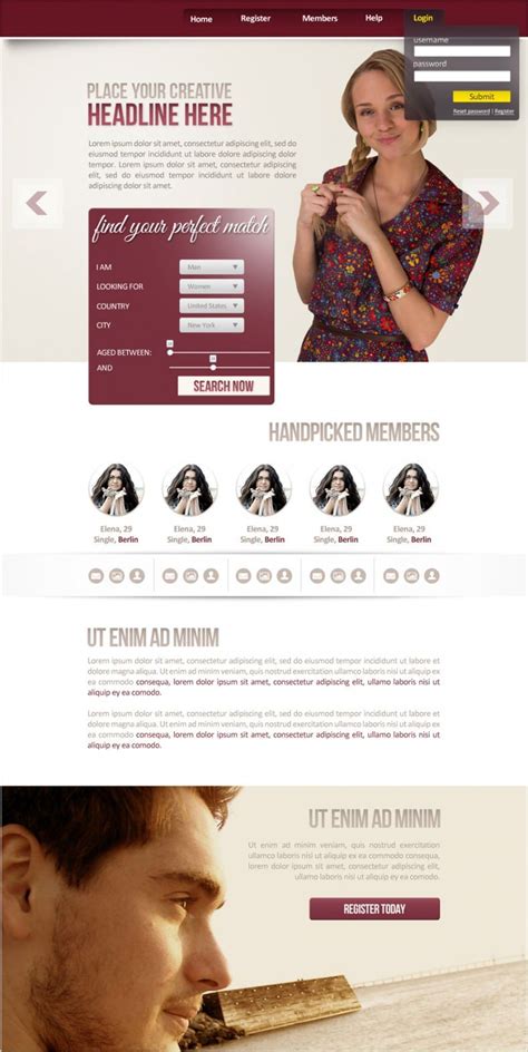 Latest Dating Landing Page Templates