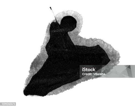 추상 잉크 배경입니다 흰색 종이에 검은 색 페인트 텍스처 검은색에 대한 스톡 사진 및 기타 이미지 검은색 더러운 때묻은 Istock