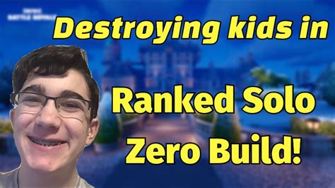 Cleaning Up In Fortnite Ranked Zero Build YouTube