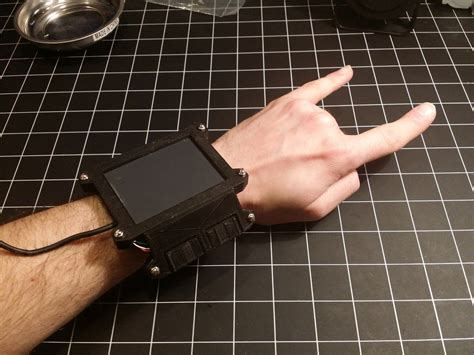 Free Stl File Wearable Cyberpunk Gesture Pad・3d Printing Design To Download・cults