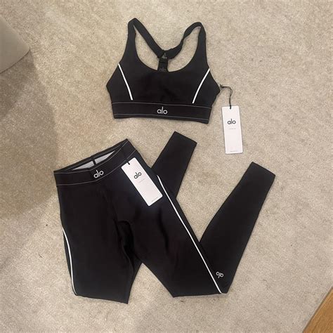 Alo Yoga Set Airlift High Waist Suit Up Leggings In Depop