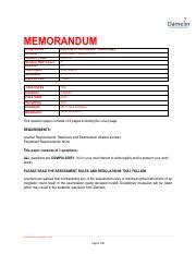 Information Systems 3A Test Memorandum 1 Pdf MEMORANDUM Programme