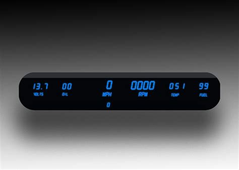 Intellitronix 6 Gauge Digital Universal Panel Quadratec