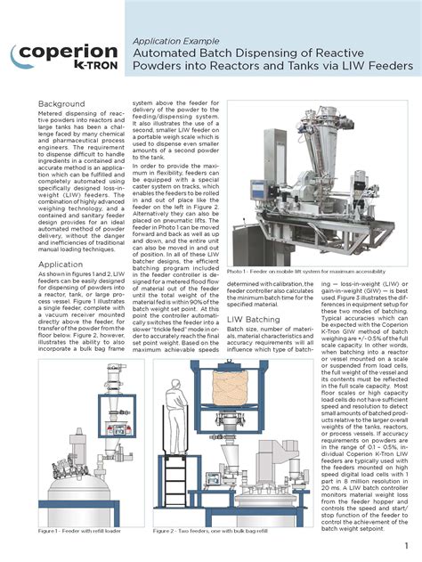 Automated Batch Dispensing Of Reactive Powders Into Reactors And Tanks
