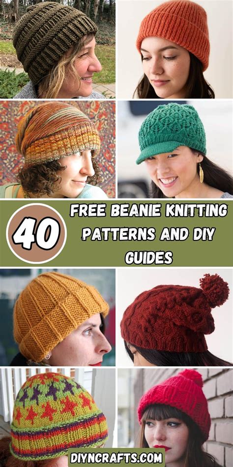 40 Free Beanie Knitting Patterns And Diy Guides Diy And Crafts