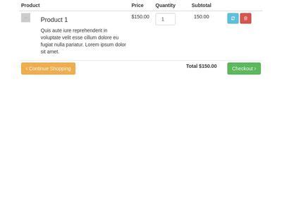 Bootstrap Checkout Examples