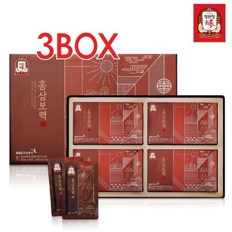 [정관장] 홍삼보력 50ml 20포 쇼핑백증정 3box 홈플러스 택배배송