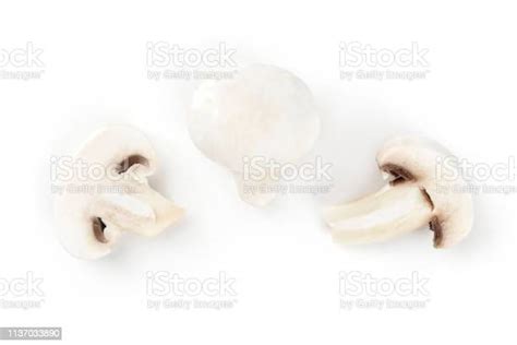 흰색 배경 위에서 촬영 한 3 개의 샴페인 버섯 텍스트를 위한 장소가 있는 평평한 누워 조성 3가지 개체에 대한 스톡 사진 및 기타 이미지 Istock