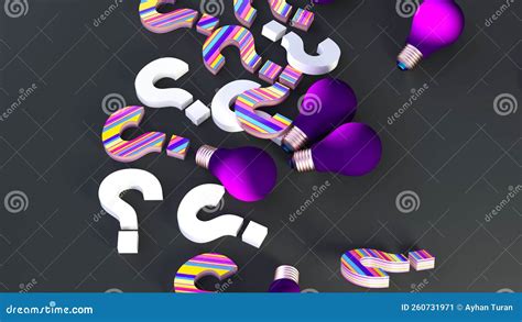 Rainbow Of Question Marks Generative Ai Royalty Free Cartoon