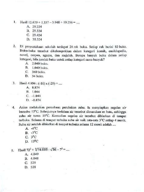 Latihan Usbn Matematika Sd Pdf Pdf
