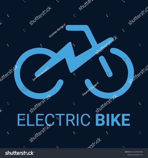 Electric Bike Logo Design Electric Icon Stock Vector Royalty Free