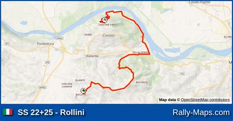 Ss 2225 Rollini Stage Map Rally Internazionale Della Lana 1989 🌍