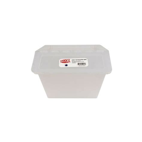 6x Stackable Storage Box 20L Container Cube Rack Shelf Bed Wardrobe Organiser BIG W