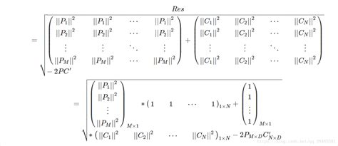 Python计算矩阵间的欧式距离一维向量与二维矩阵的距离 Csdn博客