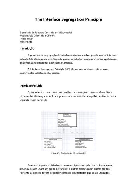 Solid Principles Interface Segregation Principle Pptx Computing Technology And Computing