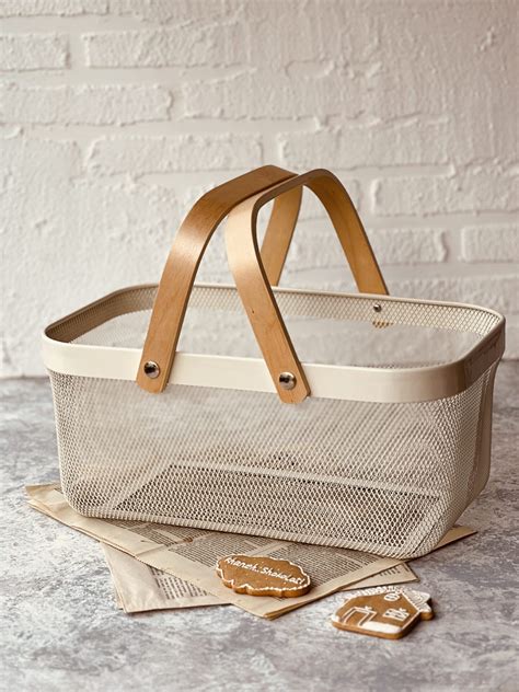 خرید سبد طرح ایکیا سایز بزرگ کد00174 خانه شکلاتی