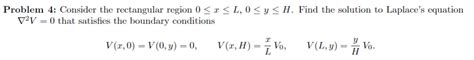 Solved Problem Consider The Rectangular Region Chegg
