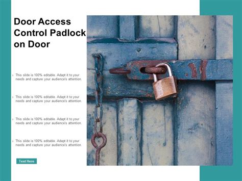 Door Access Control Padlock On Door Ppt PowerPoint Presentation Infographic Template Graphics