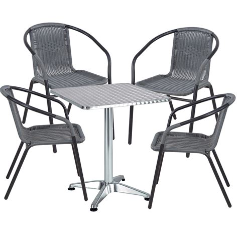 Hokku Designs Hiya 4 Person Square Outdoor Dining Set Wayfair