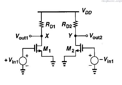 A Differential Amplifier Basics Diymicro Org