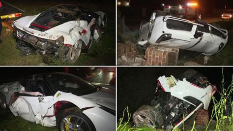 Ferrari Totalled In High Speed Crash At Austral In Sydneys West The