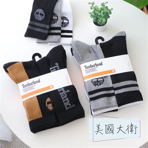 《美國大衛》timberland 襪子 高筒襪 休閒襪 運動襪 黑色 男 1組多雙 踢不爛【43tb449】 蝦皮購物