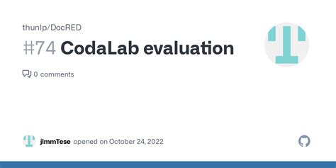 Codalab Evaluation · Issue 74 · Thunlpdocred · Github