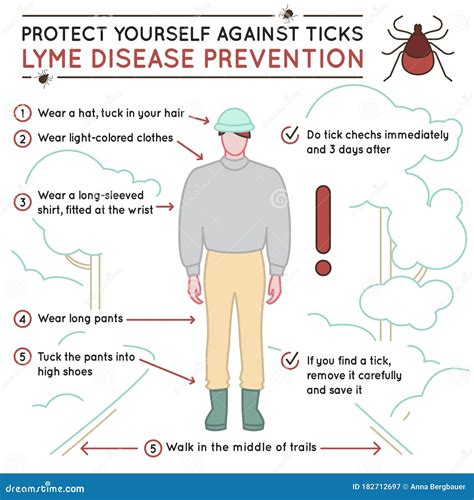 Tick Disease Poster Stock Vector Illustration Of Bite 182712697