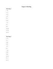 Chap 13 Out Of Class Assignment Docx Chapter 13 Matching Matching 1
