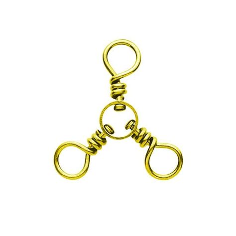Eagle Claw Brass 3 Way Swivel