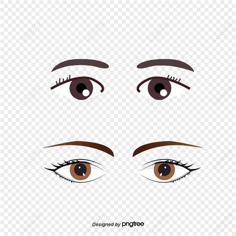 구부러진 눈 일러스트썹 큰 일러스트 굽은 눈썹 어린이 눈 아이 눈 Png 일러스트 무료 다운로드 Lovepik
