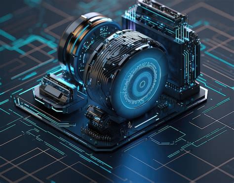 Premium Ai Image Future Technology Theme Motherboard Material