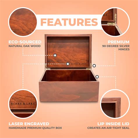 Cajas Grandes De Madera Con Tapa Caja De Madera 2 Lineas Grande