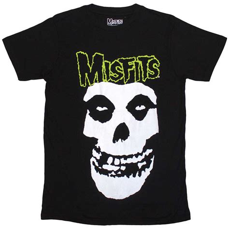 Misfits Skull And Logo Black T Shirt Eyesore Merch