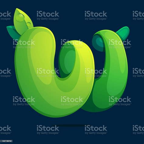 트위스트 녹색 Leawes에서 W 편지 생태 아이콘 0명에 대한 스톡 벡터 아트 및 기타 이미지 0명 강 관목 Istock