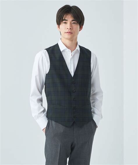 Green Label Relaxing（グリーンレーベルリラクシング）の「tw トロピカル 5b オッド ベスト（スーツベスト）」 Wear