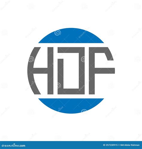 Hdf Letter Logo Design On White Background Hdf Creative Initials