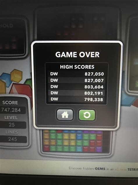 Here Are My Best Scores How Are They R Tetris