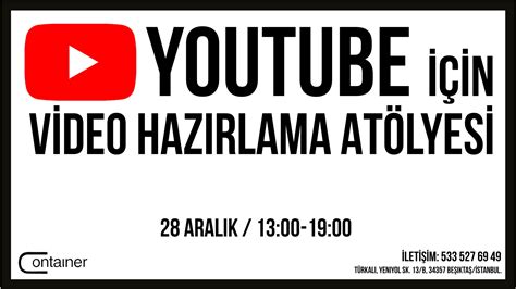 Youtube I In Video Haz Rlama At Lyesi December Container Atelier Biletino