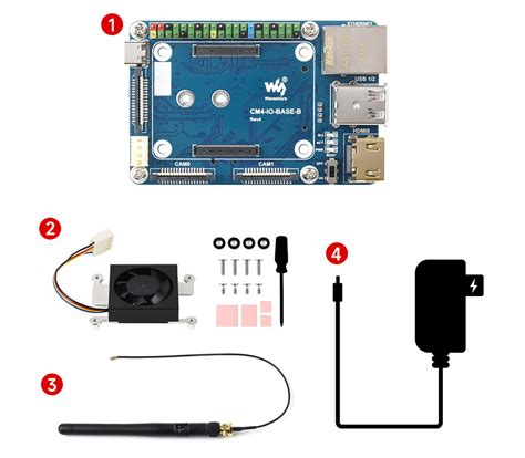 旭日rdk X3 Module基础套件配件包 适用地平线高性能智能芯片模组ai模组 兼容树莓派cm4 不带rdk X3 Md模组