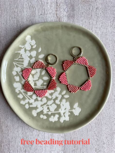 Brick Stitch Flower Earring Tutorial From Snails And Fairy Dust En 2024
