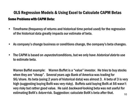 Ppt Capm Diversification And Using Excel To Calculate Betas Powerpoint Presentation Id3788702