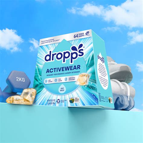 Activewear Laundry Detergent Pods Crisp Breeze Dropps